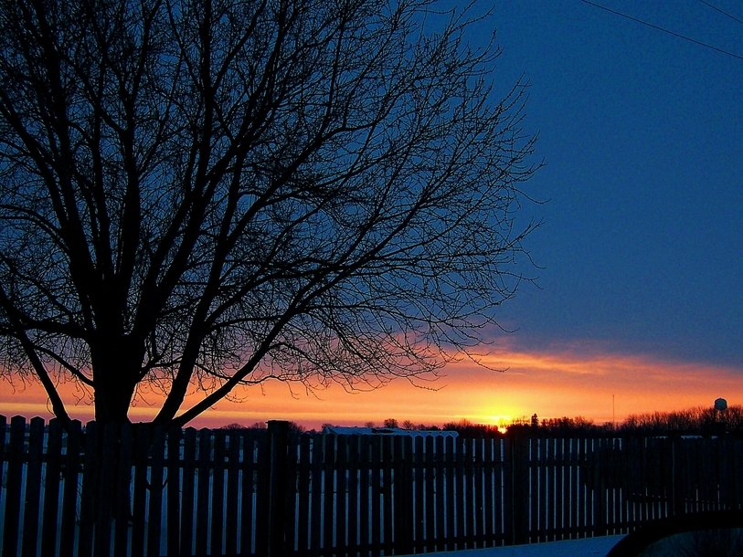 Calmar, IA : Winter sunrise in Calmar photo, picture, image (Iowa) at ...