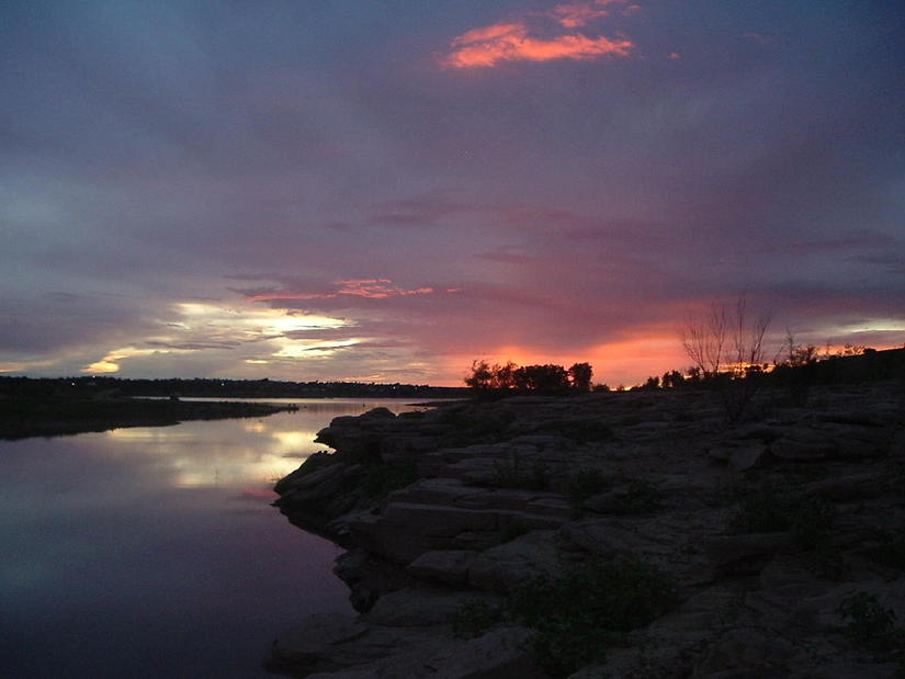 Lake Sumner, NM : Sumner Lake sunset photo, picture, image (New Mexico ...
