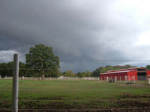 Campbell, TX : Campbell horse ranch just before a storm in Sept 2006 ...
