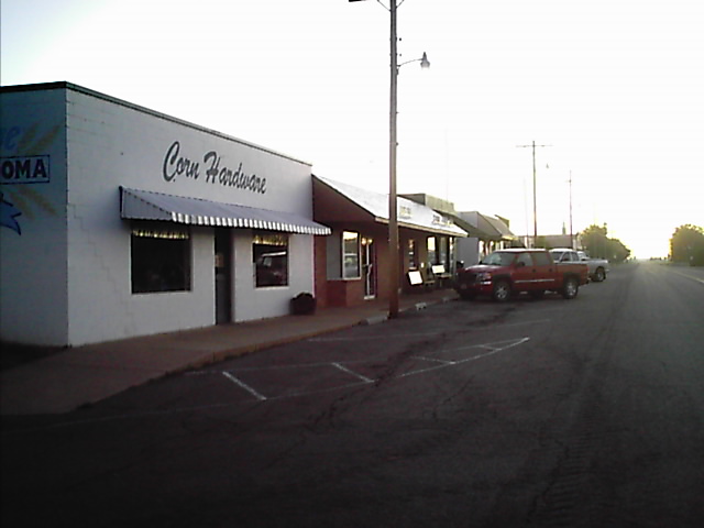 Corn, OK : Downtown strip of Corn photo, picture, image (Oklahoma) at ...