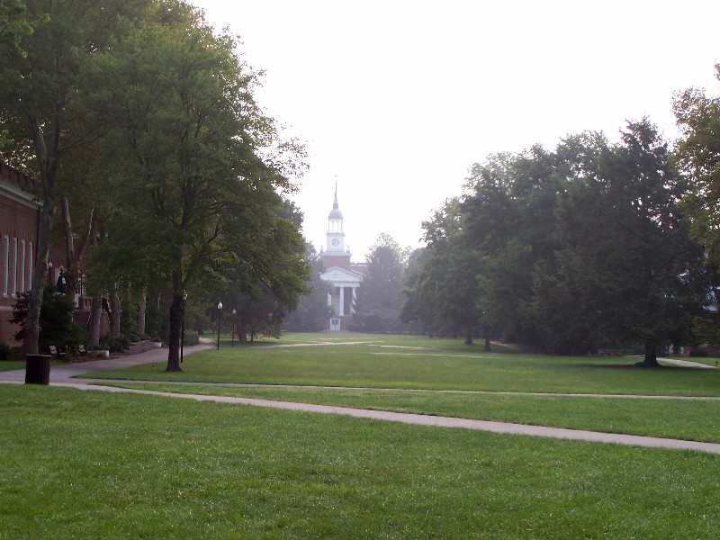 Hanover, IN : Hanover College, the Quad looking to Parker Auditorium ...