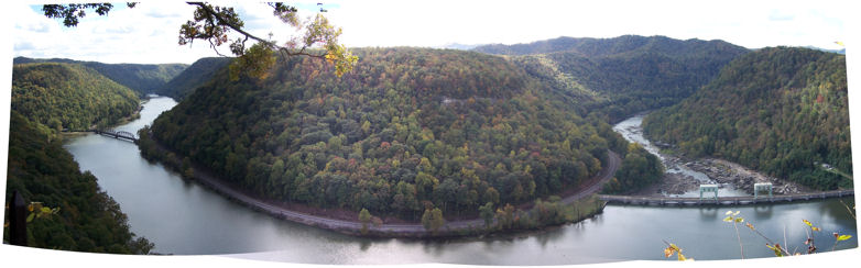 Gauley Bridge, WV : Panoramic view of the Gauley River photo, picture ...