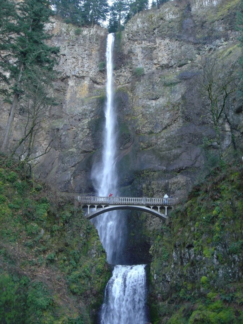 Portland, OR : Multnomah Falls photo, picture, image (Oregon) at city ...