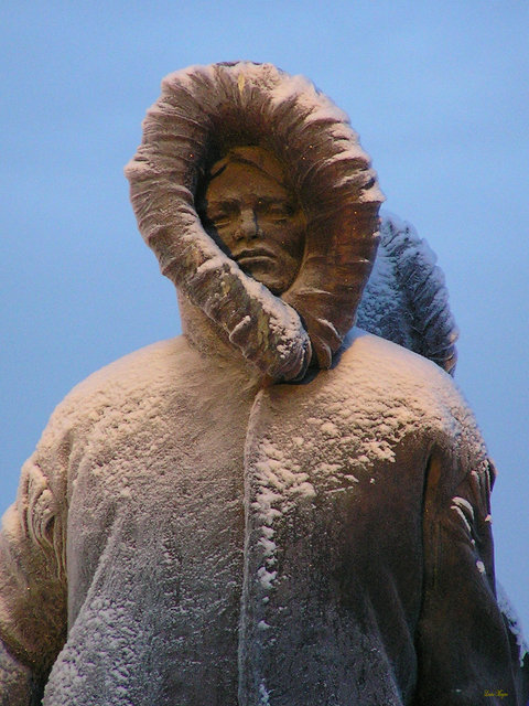 Fairbanks, AK : Eskimo Statue photo, picture, image (Alaska) at city ...