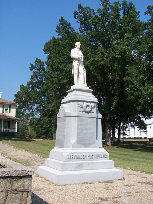 Crawfordville, GA : Statue of Alexander H. Stephens, Vice President of ...