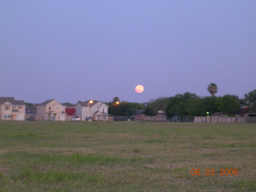 McAllen, TX : Big orange full moon in McAllen photo, picture, image ...