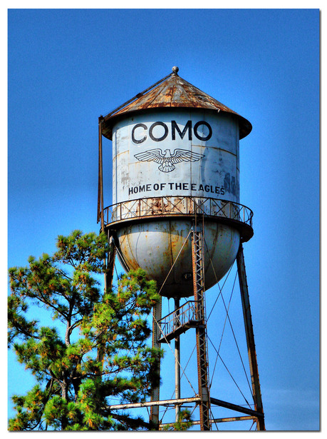Como, TX : The Old Water Tower, Downtown Como photo, picture, image ...