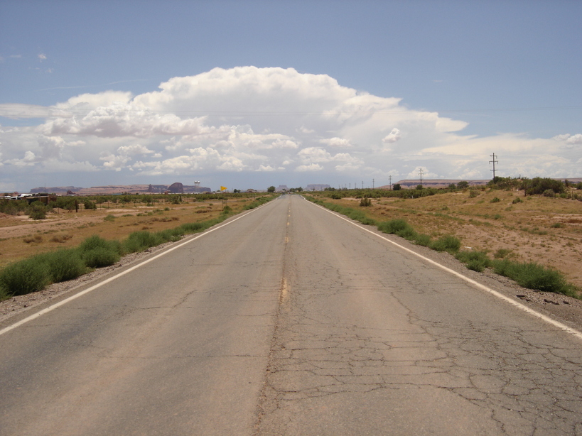 Rock Point, AZ : Facing South on Highway 191 in Rock Point, AZ. photo ...