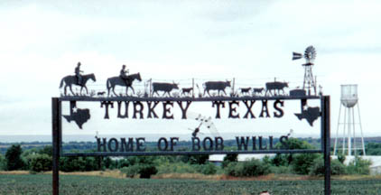 Turkey, TX : Town Sign photo, picture, image (Texas) at city-data.com