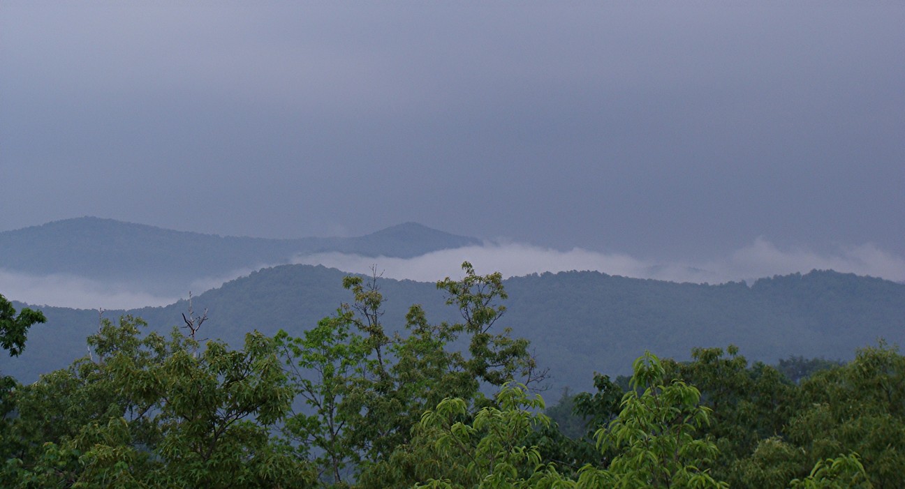Blue Ridge, GA : Clouds Following Ridgeline Outside of Blue Ridge ...