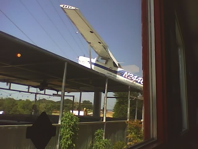 Seven Points, TX : Airplane on outside of Wings over Seven points ...