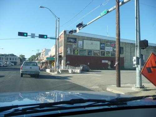 Hamilton, TX : Hamilton town square photo mural, at the intersection of ...