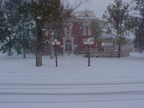 Alpine, TX : Brewster County Courthouse in the winter of 2001 photo ...