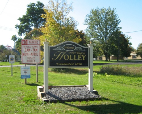 Holley, NY : Holley City Limits Sign photo, picture, image (New York) at city-data.com