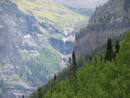 Telluride, CO : Ingram Falls from the Gondola in beautiful Telluride ...