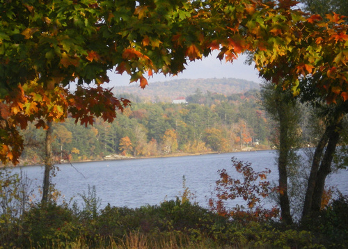 Enfield, NH : Mascoma Lake through an autumn canopy! photo, picture ...