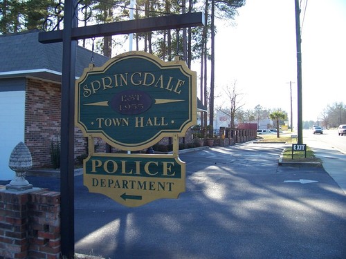 Springdale, SC : The Town Hall is obscured by the sign, but you're not ...