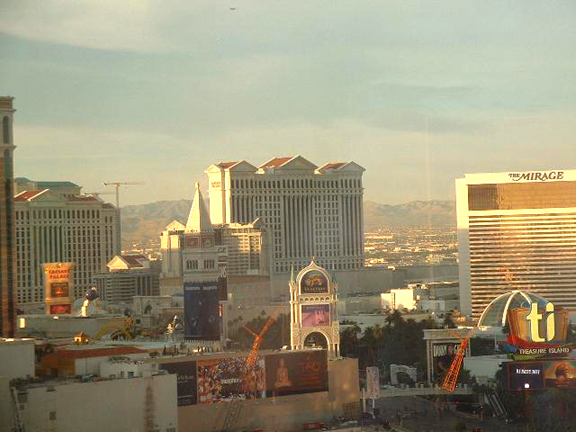 Las Vegas, NV : Las Vegas Strip taken from the 20th floor, Wynn Hotel ...