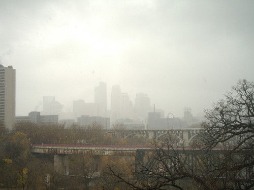 Minneapolis, MN : Minneapolis skyline on a foggy day photo, picture ...