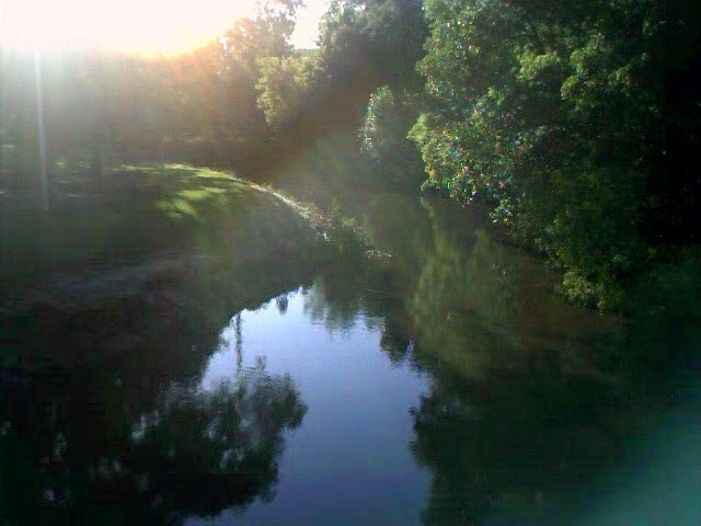 Shellsburg, IA : Picture looking out over the bridge coming into ...