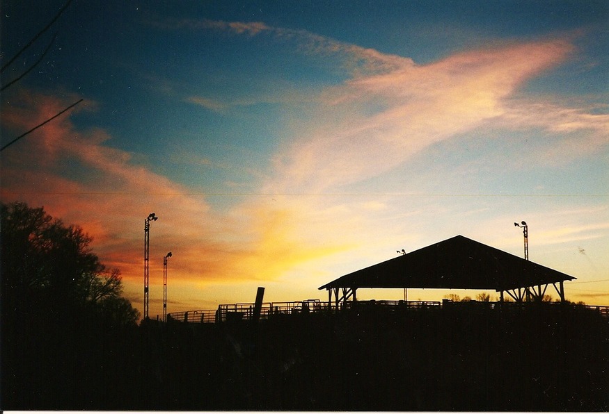 Sandy Cross, GA : Flat Creek Rodeo at sunset - 2002 photo, picture ...