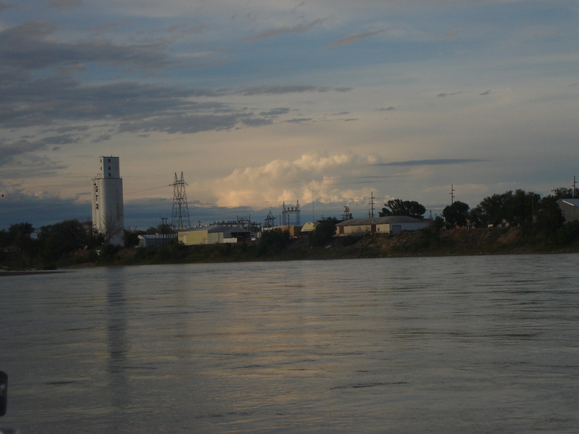 Glendive, MT : view of Glendive from the yellowstone river photo ...
