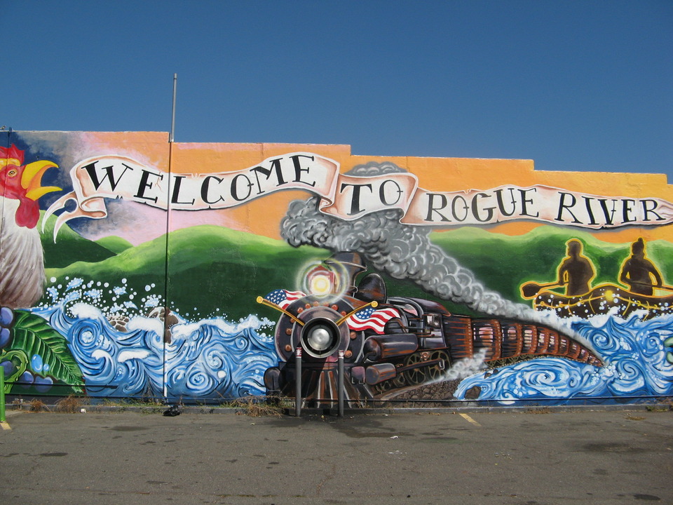 Rogue River, OR : Welcome Sign photo, picture, image (Oregon) at city ...
