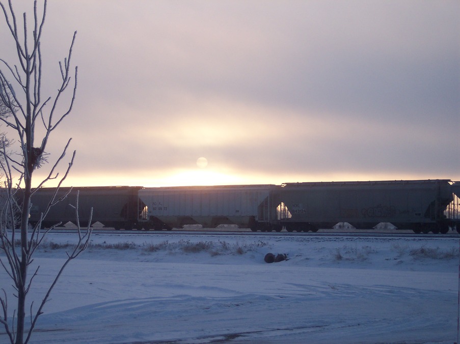 Oakes, ND : Morning train photo, picture, image (North Dakota) at city ...