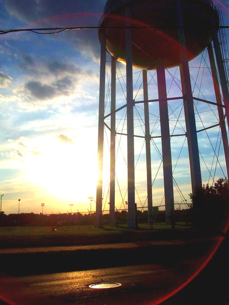 Normal, IL : Water tower off Main Street by ISU stadium. photo, picture ...