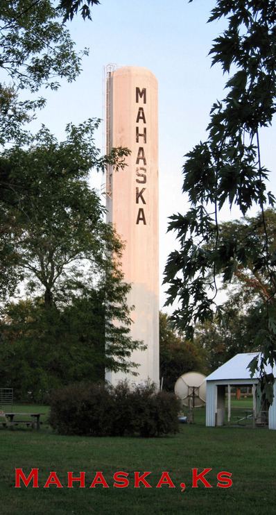 Mahaska, KS : Water tower of Mahaska, Ks 66955 photo, picture, image ...