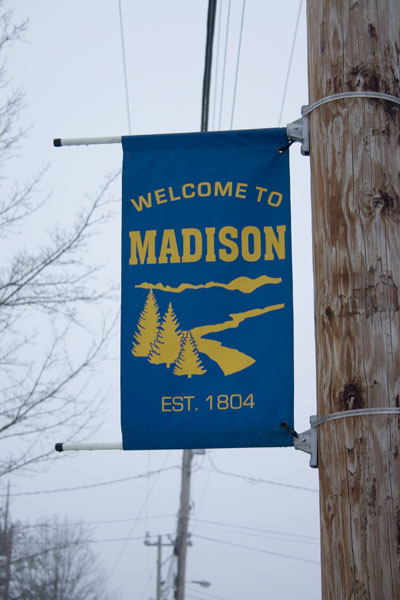 Madison, ME : A banner from the town. photo, picture, image (Maine) at ...