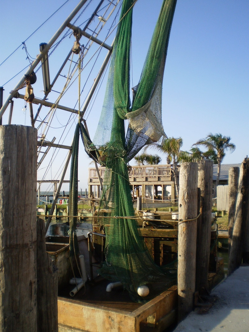 Fulton, TX : Shrimp Nets, Fulton Harbor photo, picture, image (Texas ...