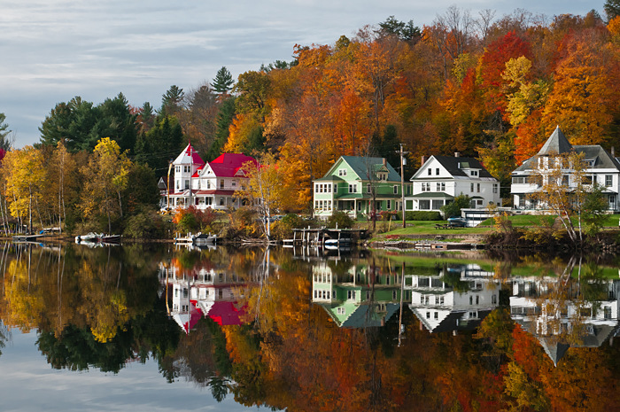 Saranac Lake, NY : On a beautiful fall day enroute to Syracuse, this is ...