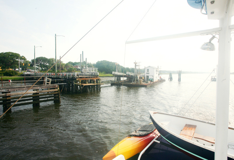 Sunset Beach, NC : Passing through the Old Sunset Beach Pontoon Bridge ...
