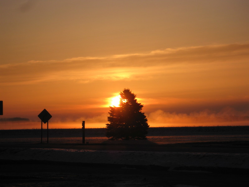 Hooper, NE : Winter Sunrise-North side of town photo, picture, image ...