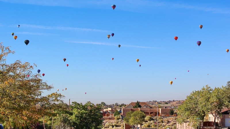 Rio Rancho, NM : Balloons from Albuquerque Balloon Festival. Photo ...