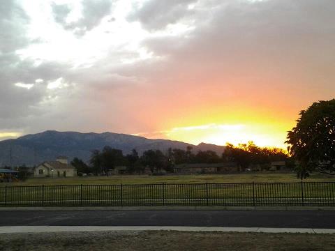 Albuquerque, NM : Early in the morning. View from the Kirtland AFB ...