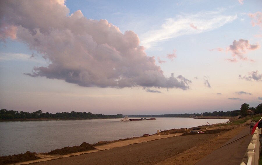 Newburgh, IN : This is an Ohio River scene as seen from the Old Dam at ...