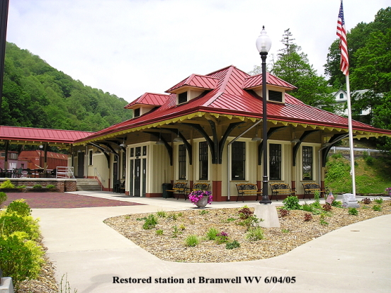 Bramwell, WV : Restored Rail Station in downtown Bramwell photo ...