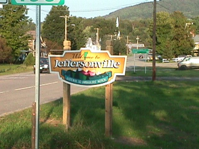 Jeffersonville, VT : The sign leading into Jeffersonville Vermont photo ...