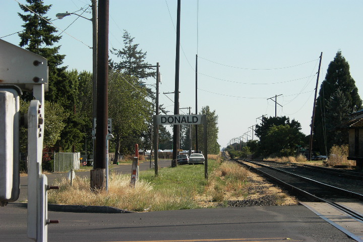 Donald, OR : Donald Oregon (Looking South Down Rail Road Tracks0 photo ...