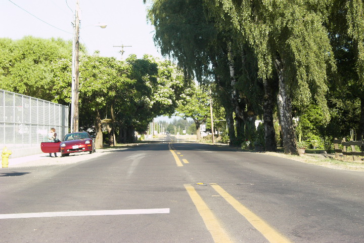Donald, OR : Donald Oregon (Looking east down Main St. standing on ...