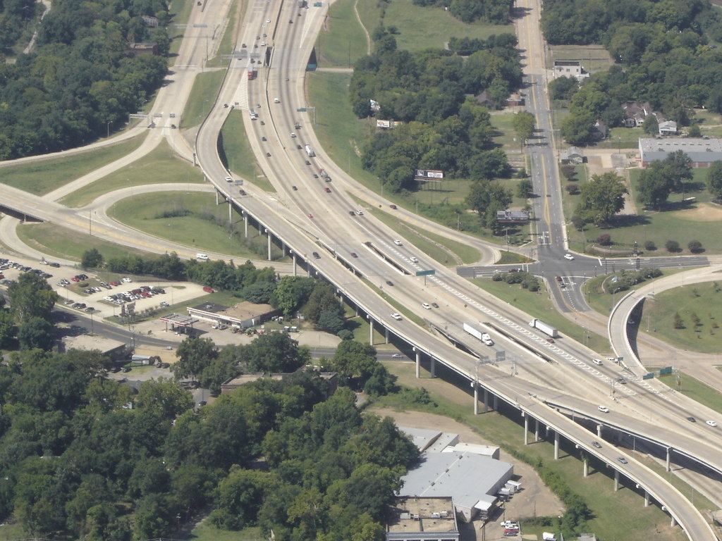 Shreveport, LA : Shreveport freeway from plane photo, picture, image ...
