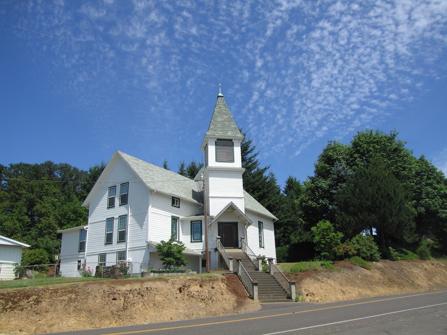 Monroe, OR : Church west of Monroe OR photo, picture, image (Oregon) at ...