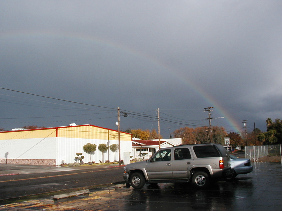 Modesto, CA : Rainbow above Modesto photo, picture, image (California ...