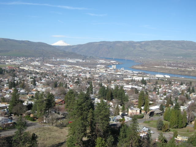 The Dalles, OR : Mt. Adams and The Dalles photo, picture, image (Oregon ...