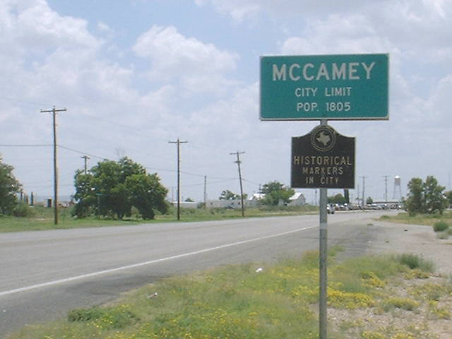 McCamey, TX : City Limits going into McCamey TX on 385 photo, picture ...
