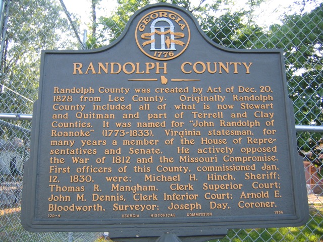 Cuthbert, GA : Randolph County Historic Marker photo, picture, image ...
