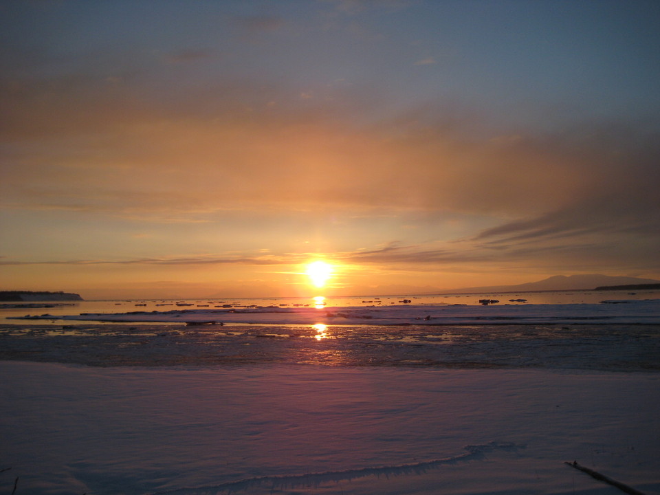 Anchorage, AK : Sunset over Cook Inlet photo, picture, image (Alaska ...