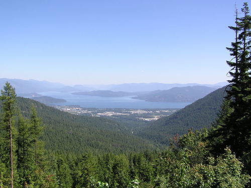 Sandpoint, ID : View of Sandpoint Idaho & Lake Pend Oreille from ...